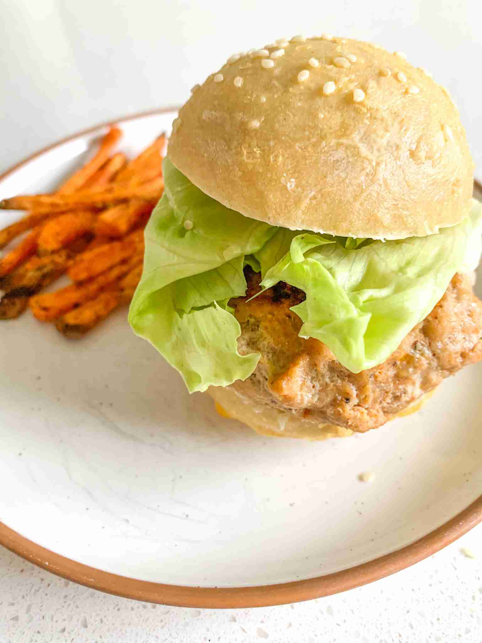 Simple Ground Chicken Burgers (no breadcrumbs)