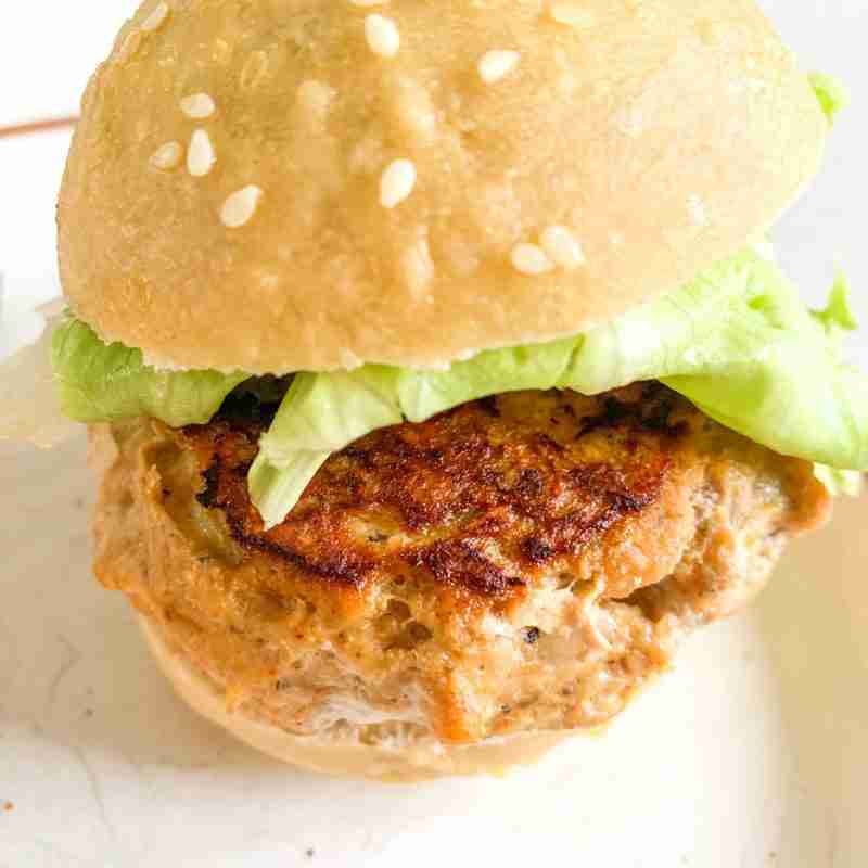 Simple Ground Chicken Burgers (no breadcrumbs)