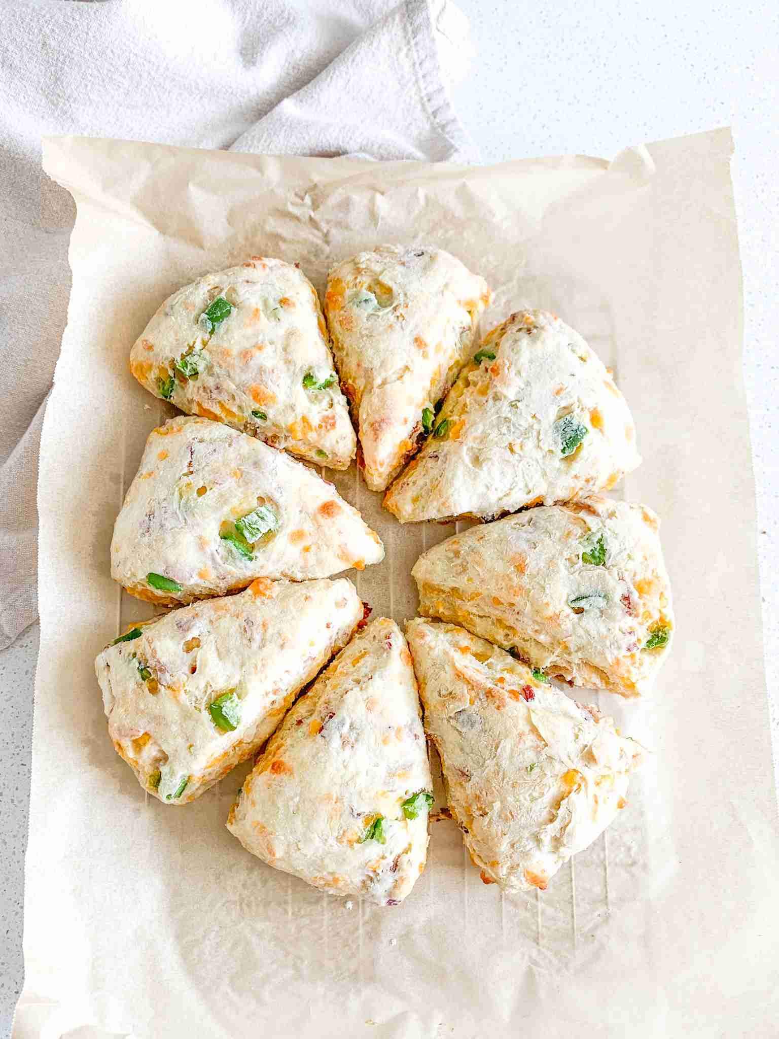 Sourdough Jalapeno Popper Scones