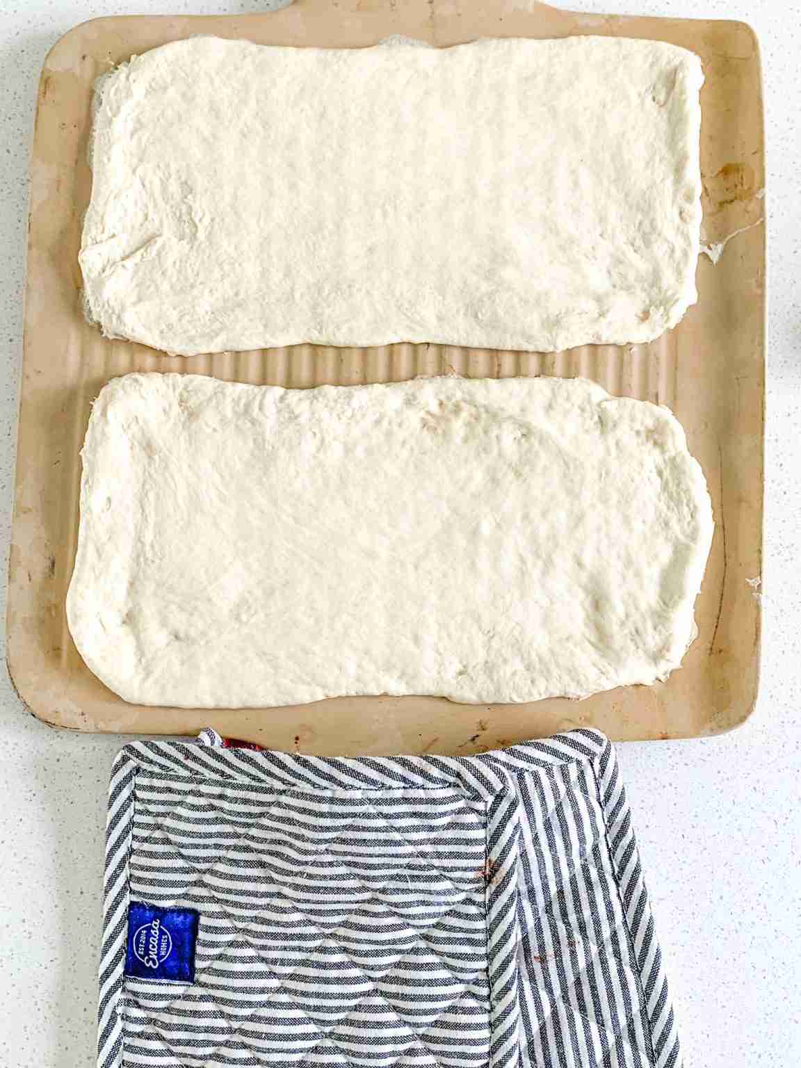 Best Sourdough Flatbread Recipe (rectangle-shaped for pizza)