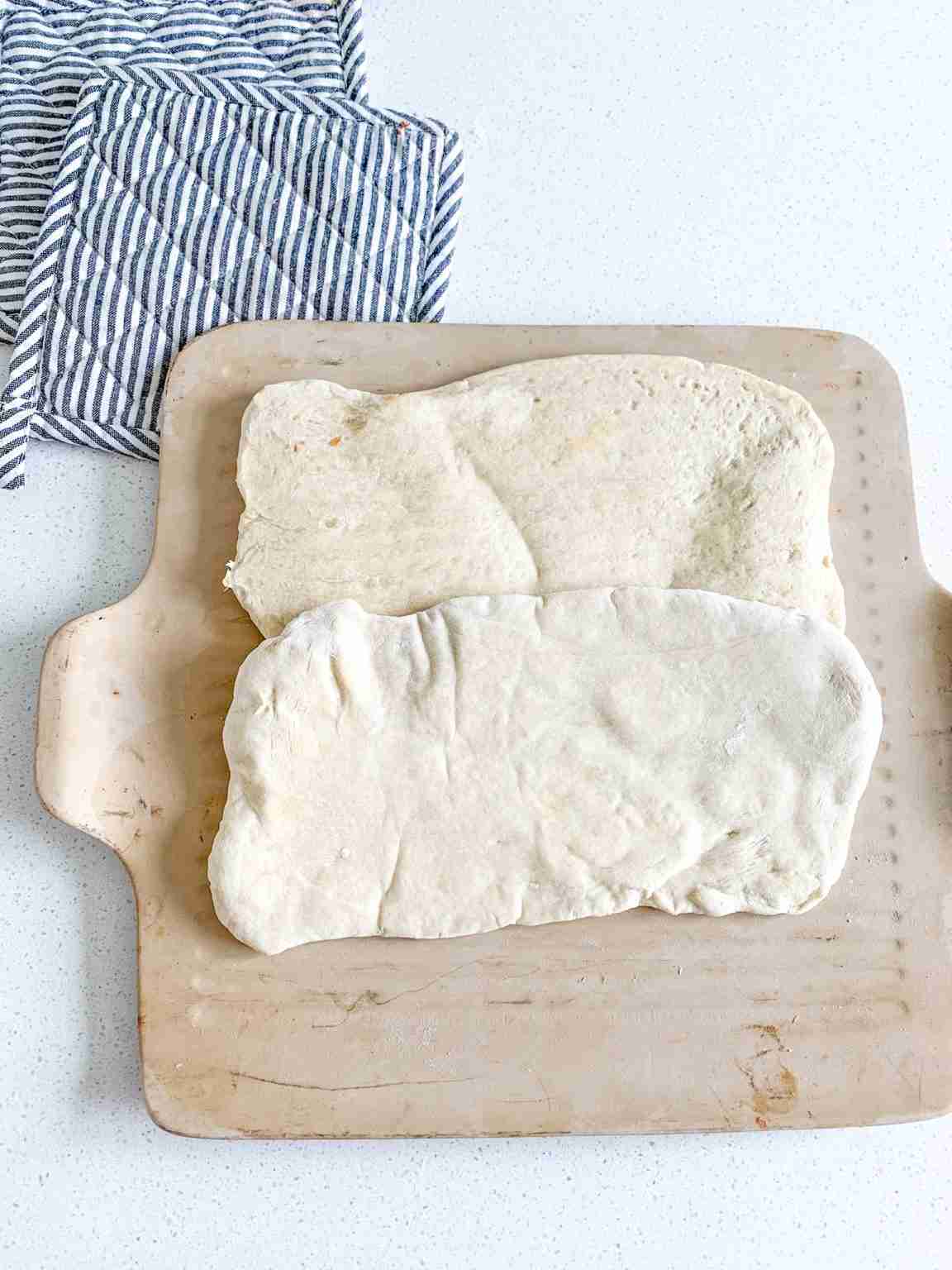 Best Sourdough Flatbread Recipe (rectangle-shaped for pizza)