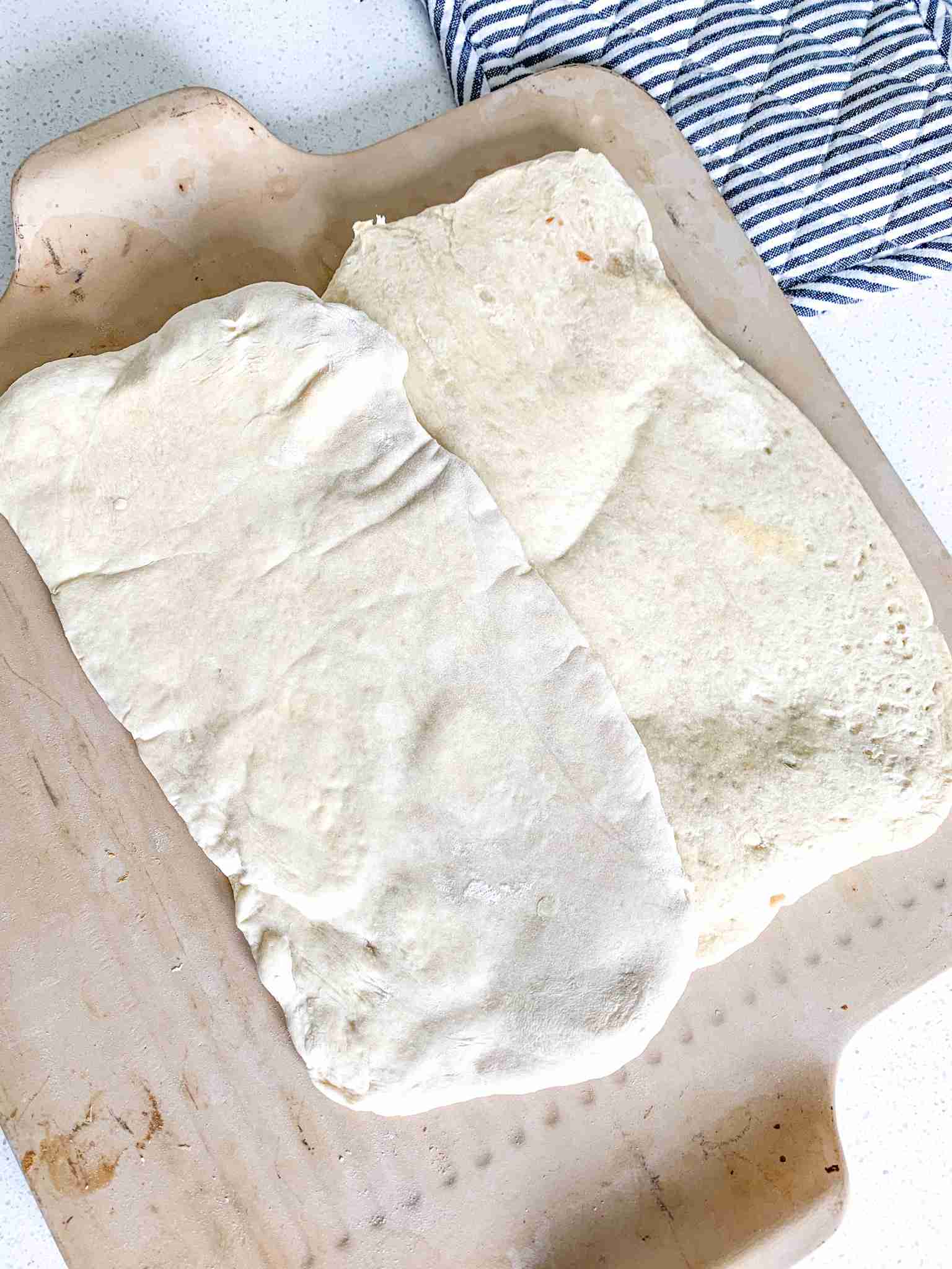 Best Sourdough Flatbread Recipe (rectangle-shaped for pizza)